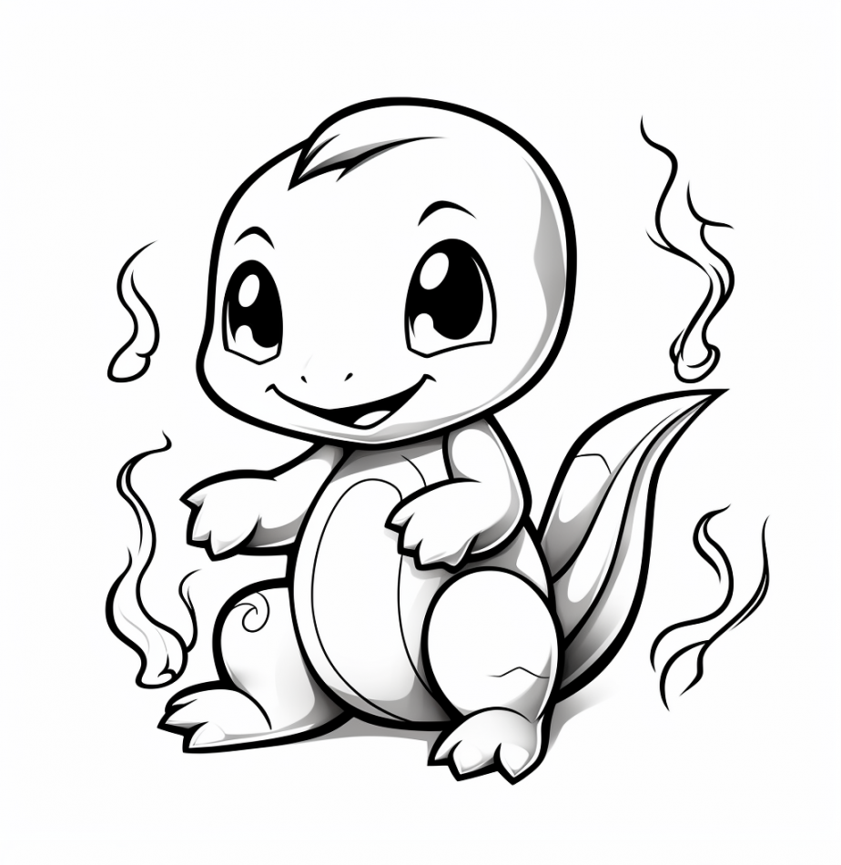 How To Color Charmander Coloring Page