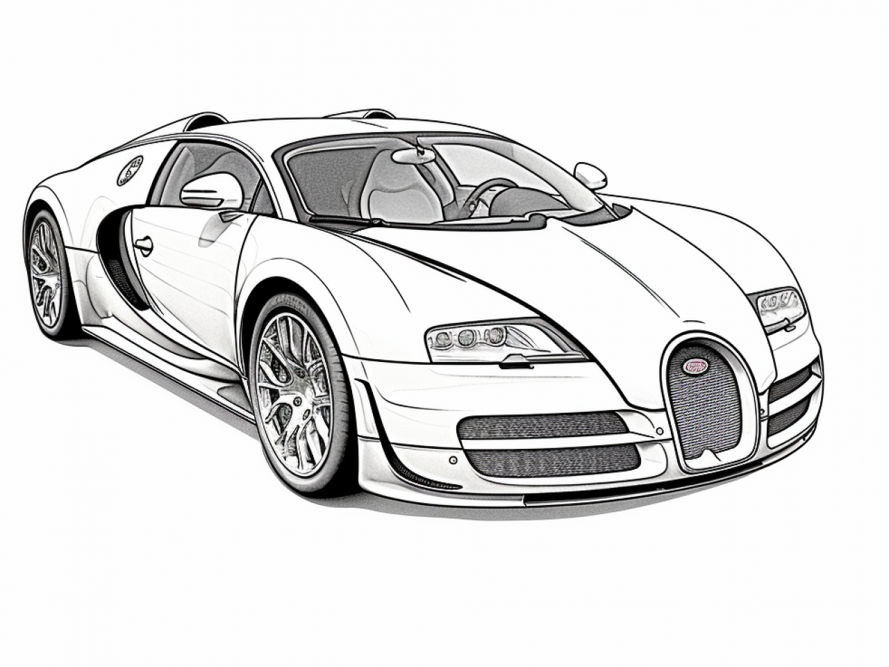 Bugatti Coloring Pages (Free PDF Printables) - Funcolouring