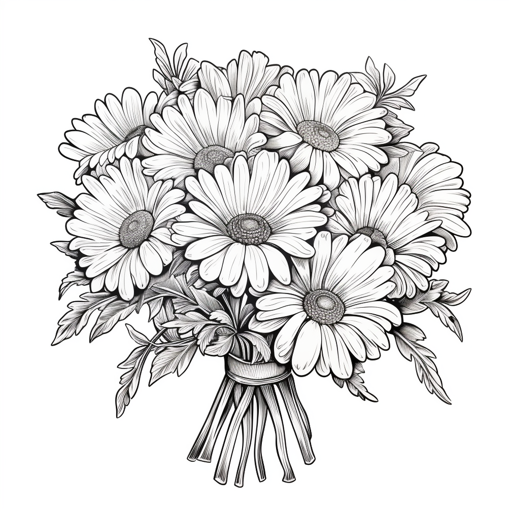Daisy Flower Coloring Page (Free PDF Printables)