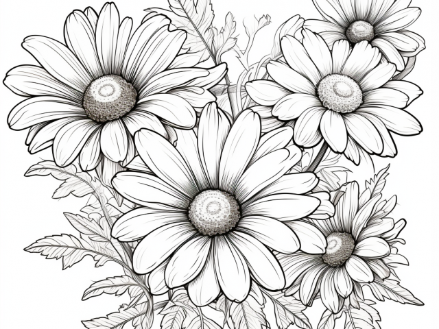 Daisy Flower Coloring Page (Free PDF Printables)