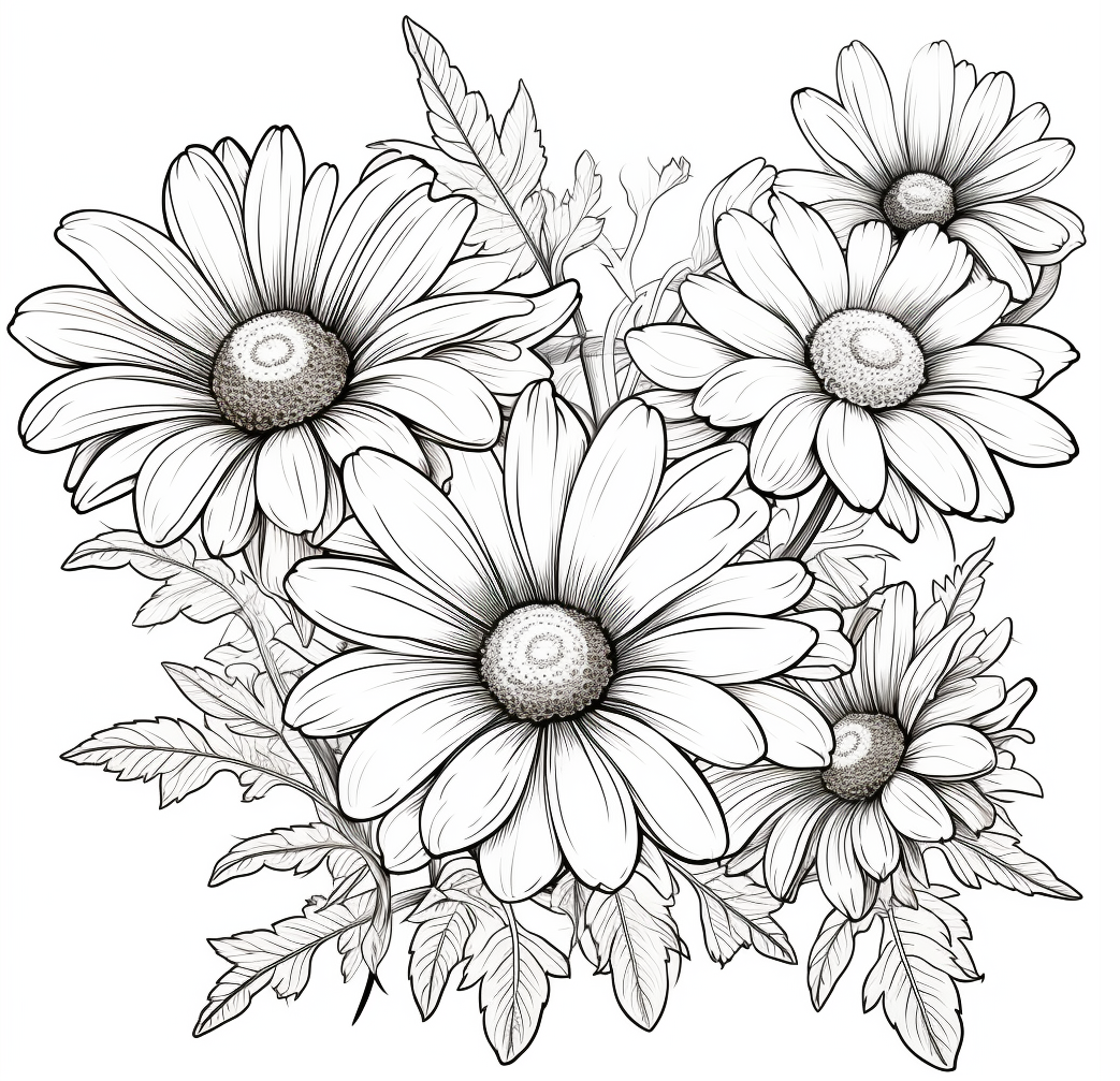 Daisy Flower Coloring Page (Free PDF Printables)