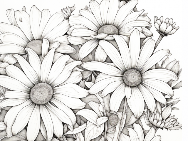Daisy Flower Coloring Page (Free PDF Printables)