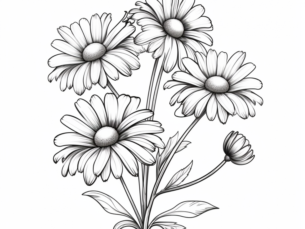 Daisy Flower Coloring Page (Free PDF Printables)
