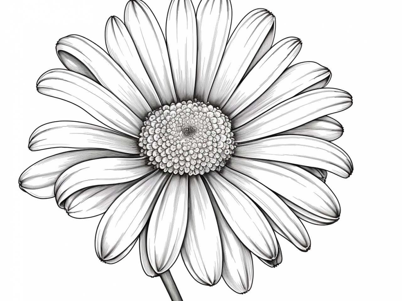 Daisy Flower Coloring Page (Free PDF Printables)