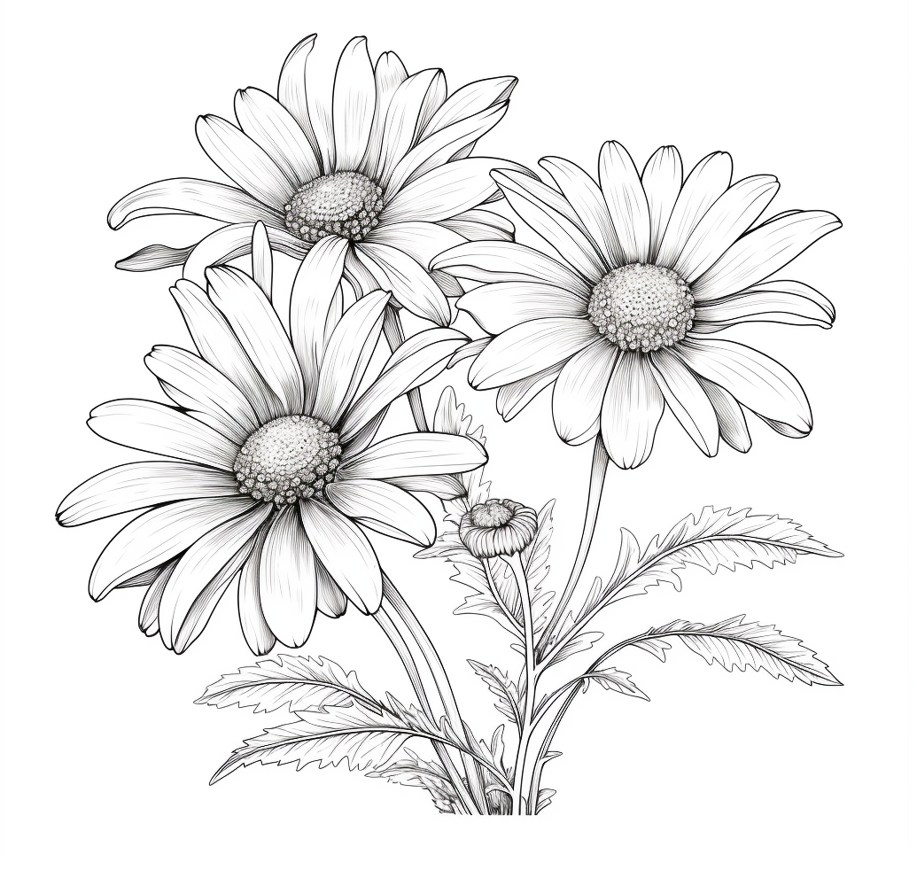 Daisy Flower Coloring Page (Free PDF Printables)