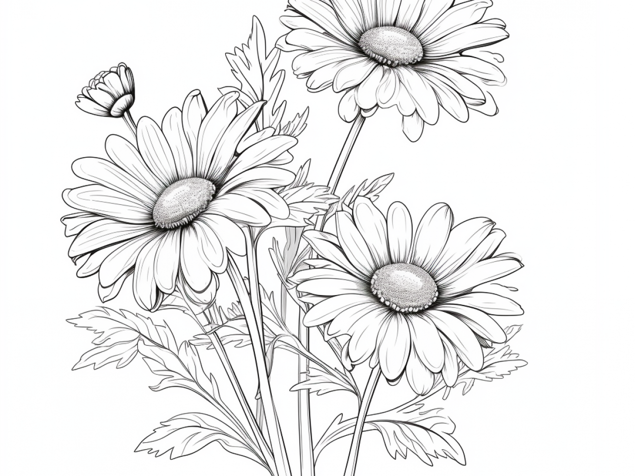 Daisy Flower Coloring Page (Free PDF Printables)