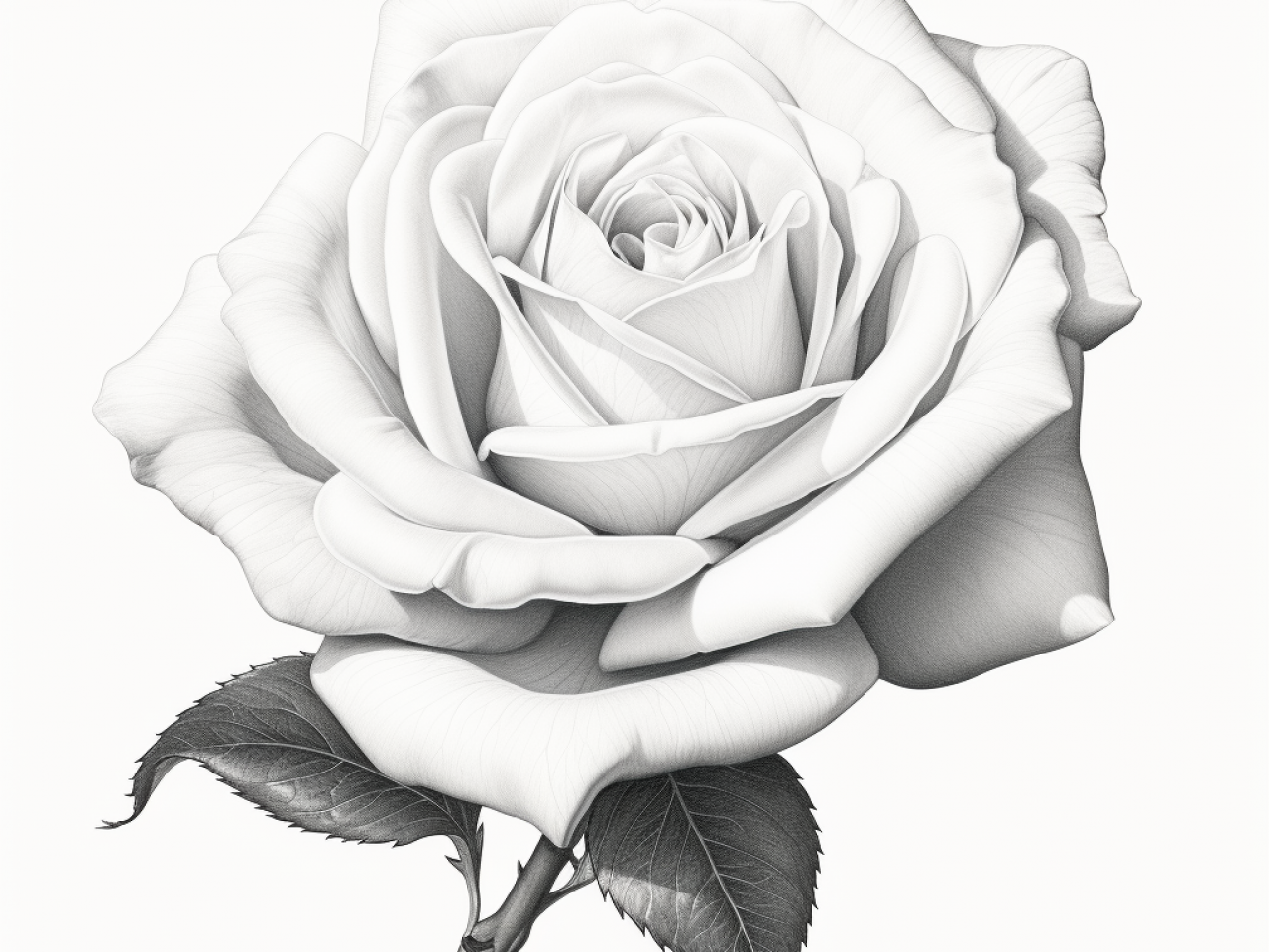 Rose Flower Coloring Page (Free PDF Printables)