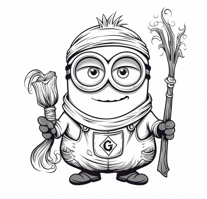 How to Color a Minion Coloring Page