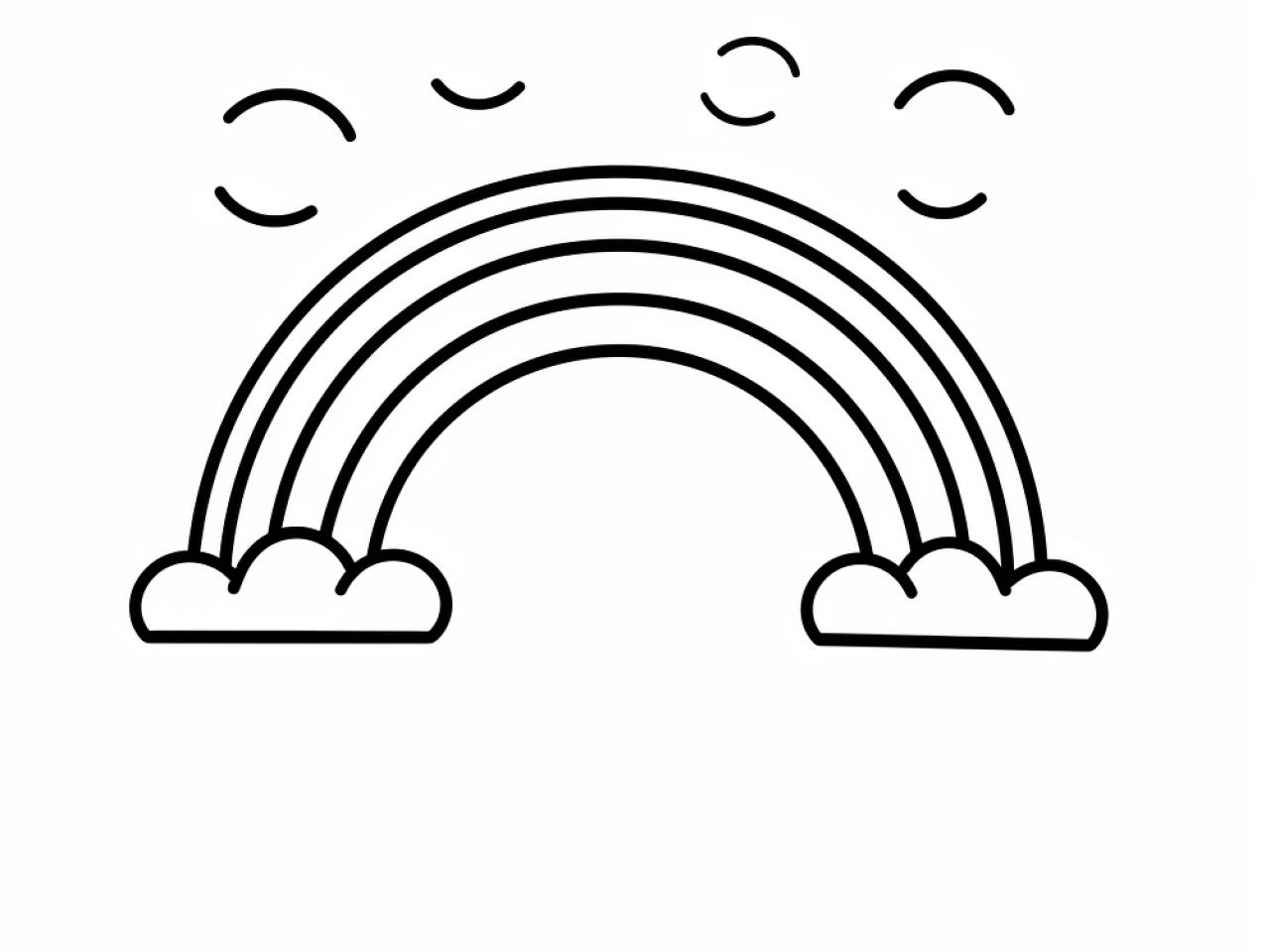Rainbows Coloring Pages (Free PDF Printables) - Funcolouring