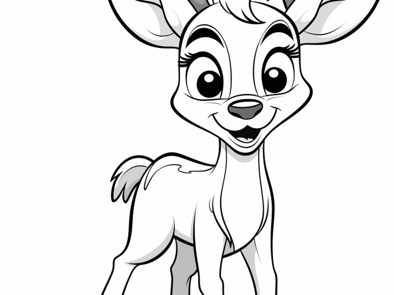 Christmas Reindeer Coloring Pages (Free PDF Printables) - Funcolouring