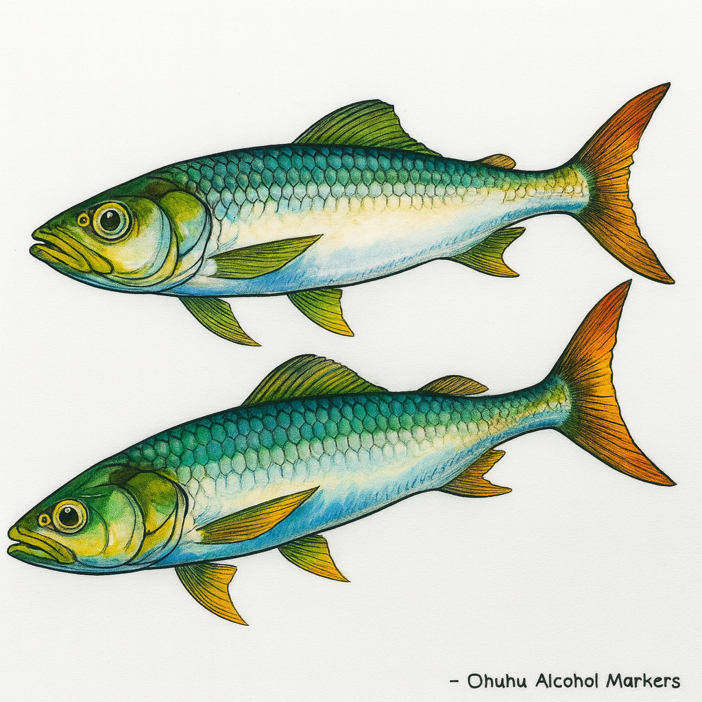 Mackerel Coloring Pages (Free PDF Printables) - Funcolouring