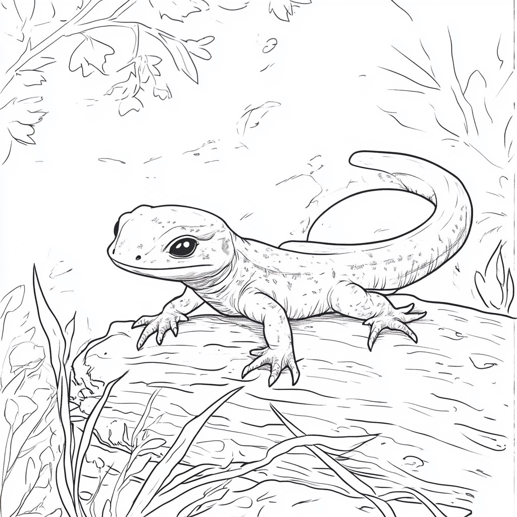 Salamander Coloring Pages (Free PDF Printables) - Funcolouring