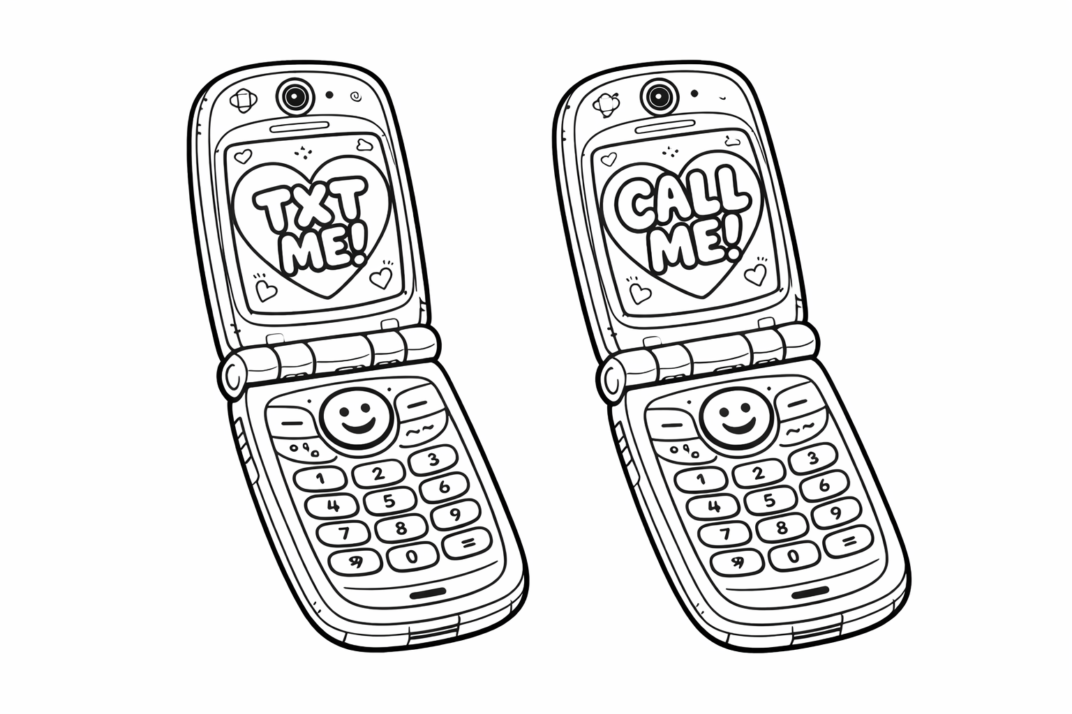 Y2k Gadgets Coloring Pages (Free PDF Printables) - Funcolouring