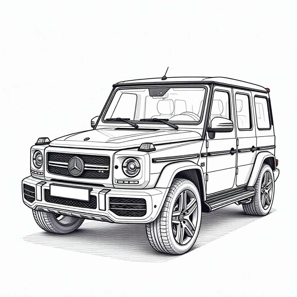 G Wagon Coloring Pages (Free PDF Printables) - Funcolouring
