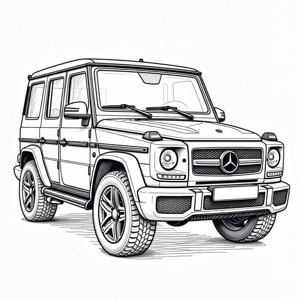 G Wagon Coloring Pages (Free PDF Printables) - Funcolouring